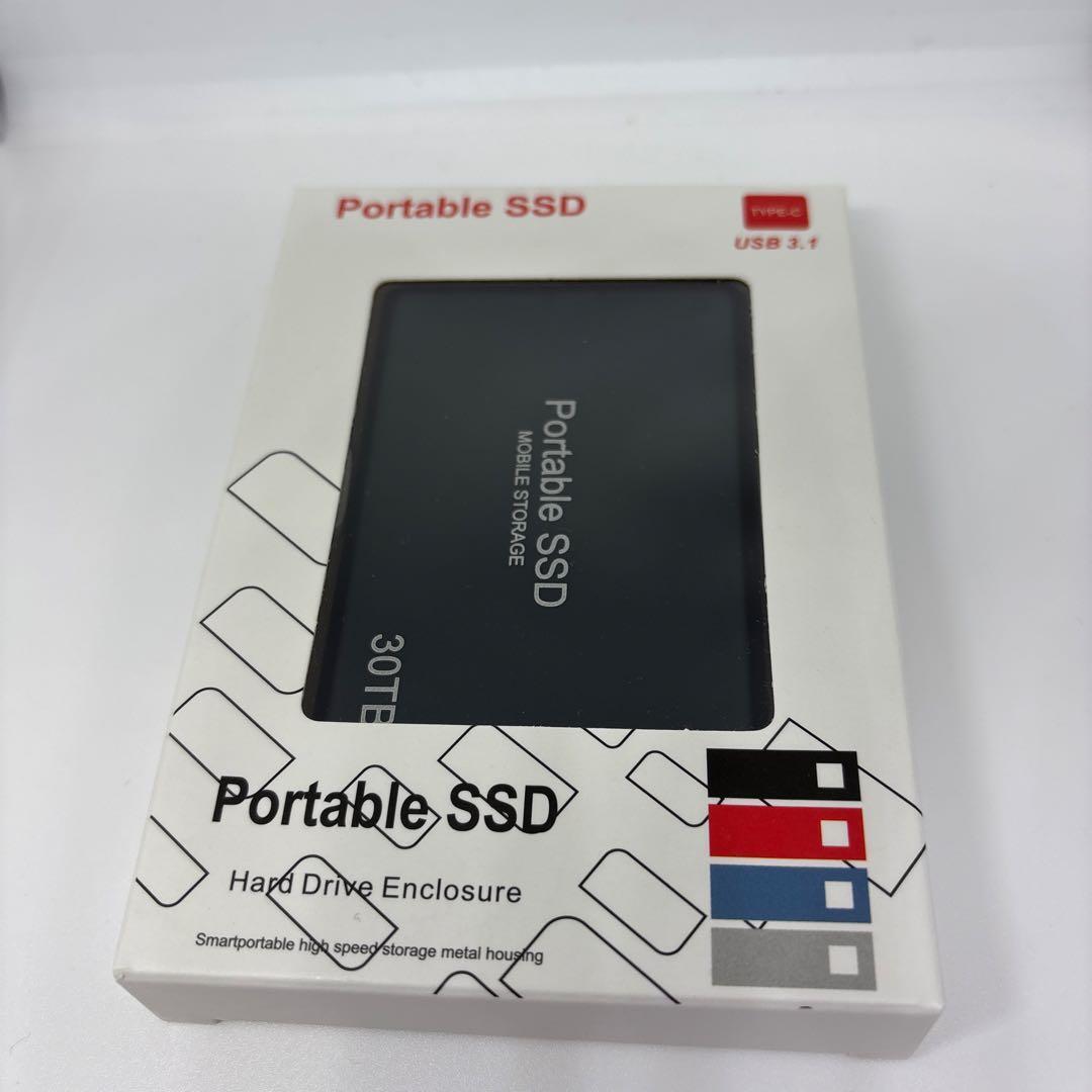 Yahoo!オークション - 外付け SSD 30TB 新アップデート ブラック 外付...