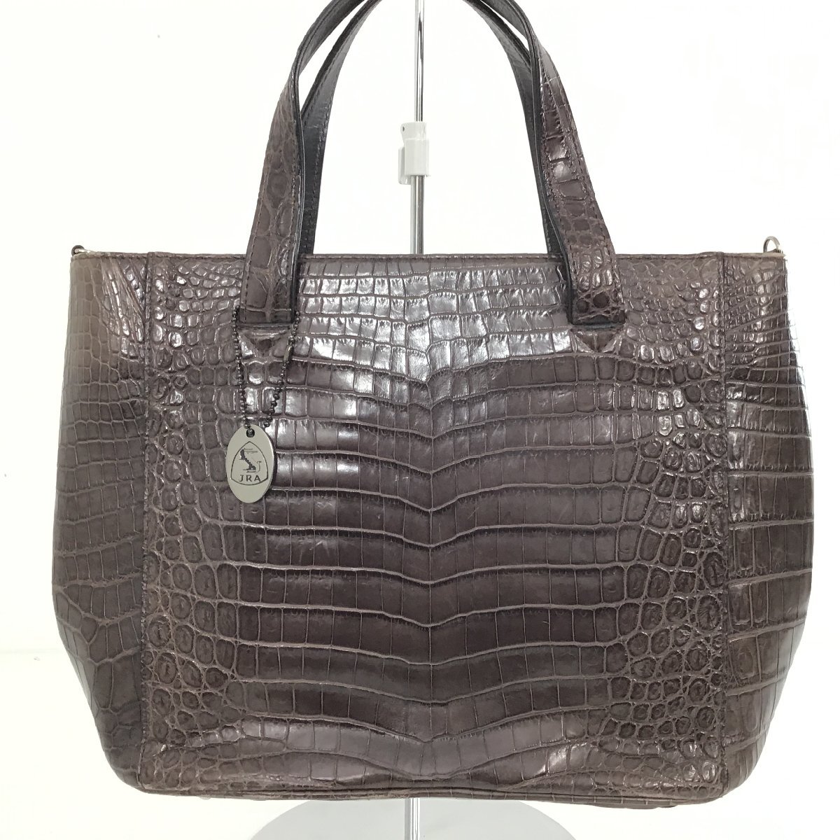 Yahoo!オークション - JRAタグ付き クロコダイル 革製品 ワニ エキゾチ...