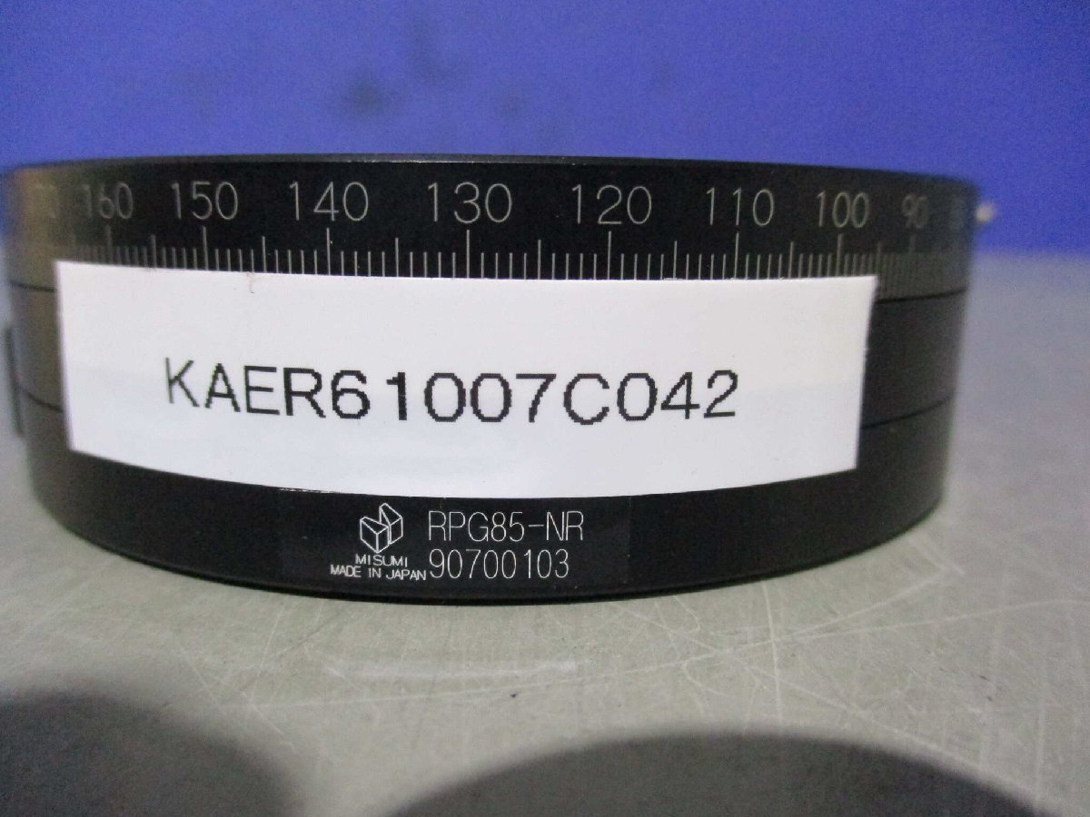 Yahoo!オークション - 中古 MISUMI PRG85-NR 90700103 回転ステージ (K...