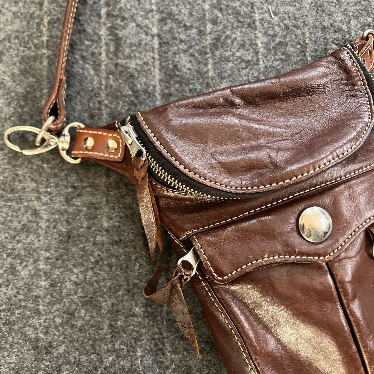 Yahoo!オークション - DEGNER W-32 本革 ロングウォーレットバッグ レ...