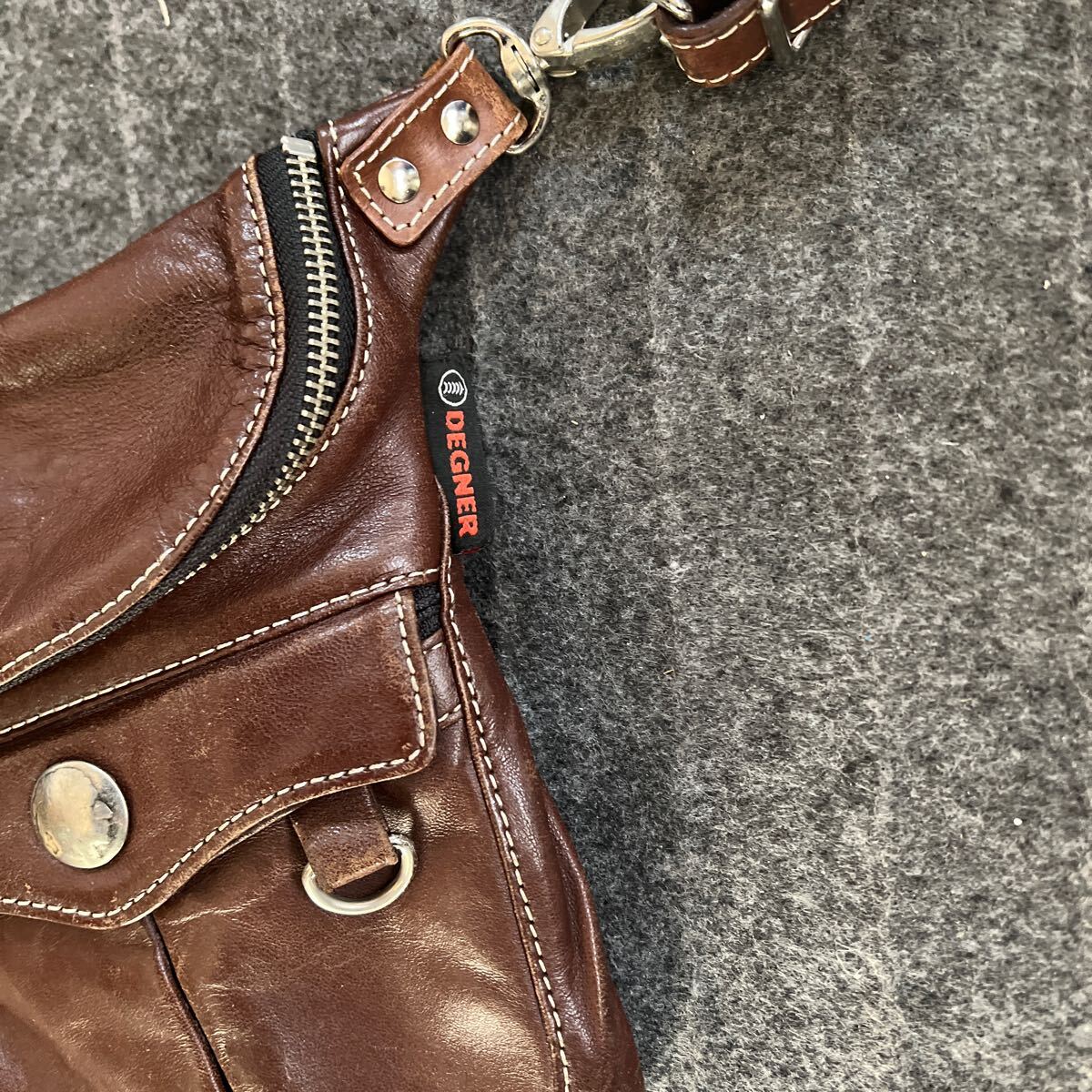 Yahoo!オークション - DEGNER W-32 本革 ロングウォーレットバッグ レ...