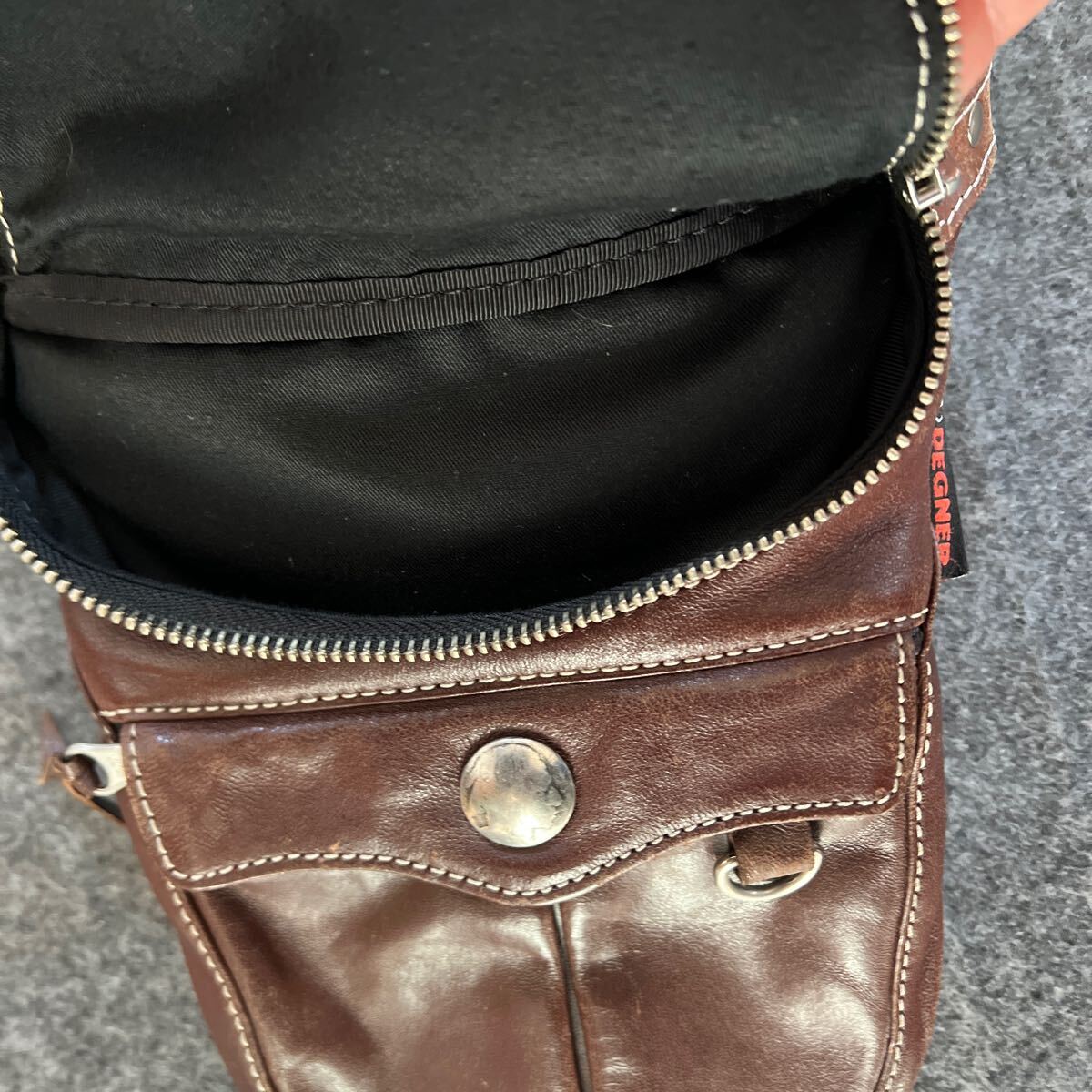 Yahoo!オークション - DEGNER W-32 本革 ロングウォーレットバッグ レ...