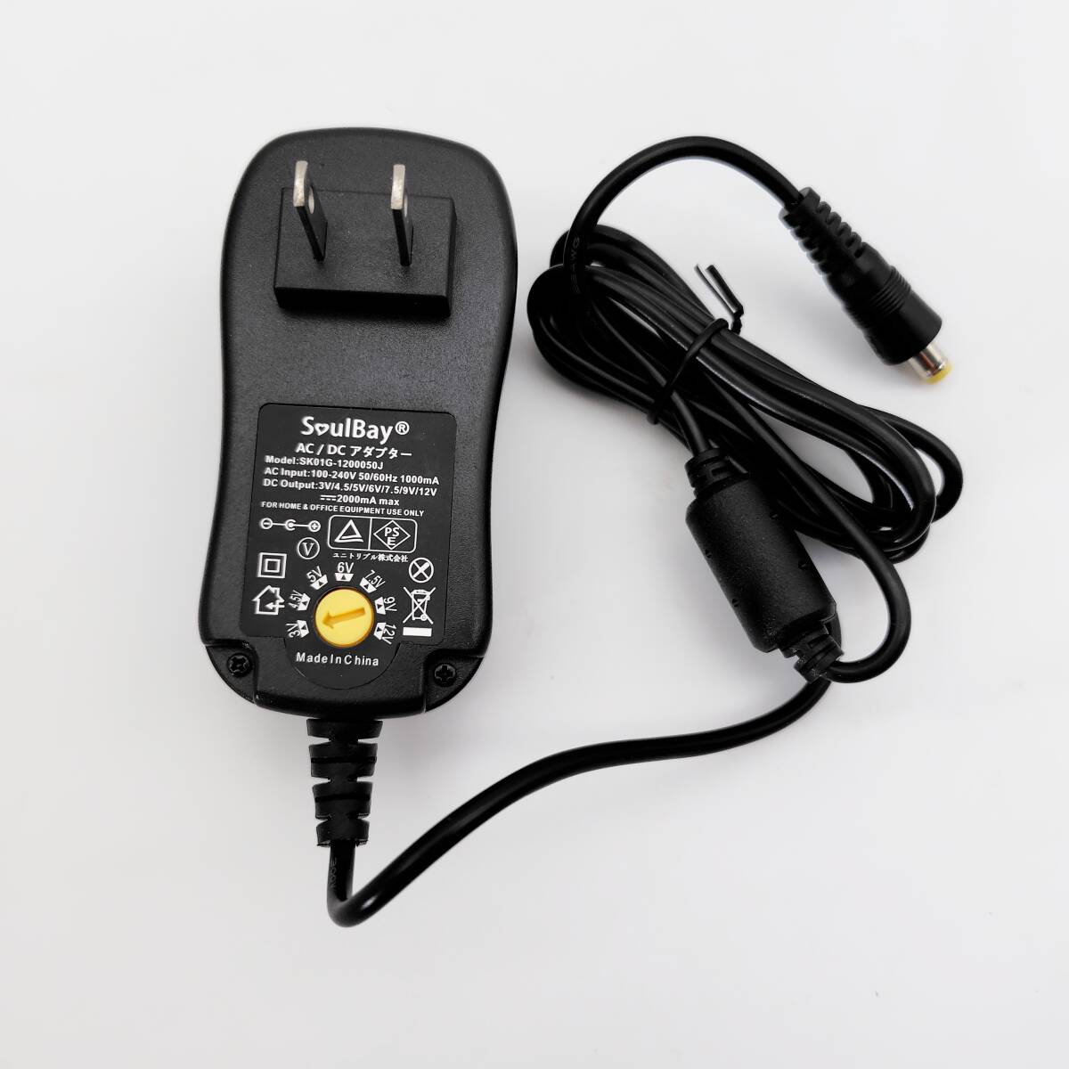 SoulBay 24W 汎用 ACアダプター マルチ電圧 DC 12V 9V 7.5V 6V 5V 4.5V 3V 出力最大 2A/ 2000mA(変圧器、アダプター)｜売買されたオークション ...
