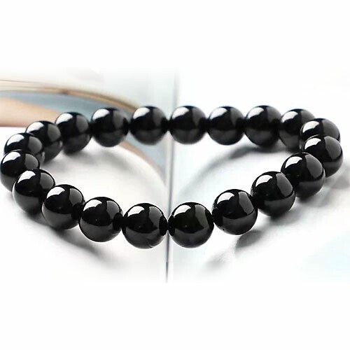 Yahoo!オークション - 〔K1707-10m〕10mmお買い得 黒水晶 モリオン M...