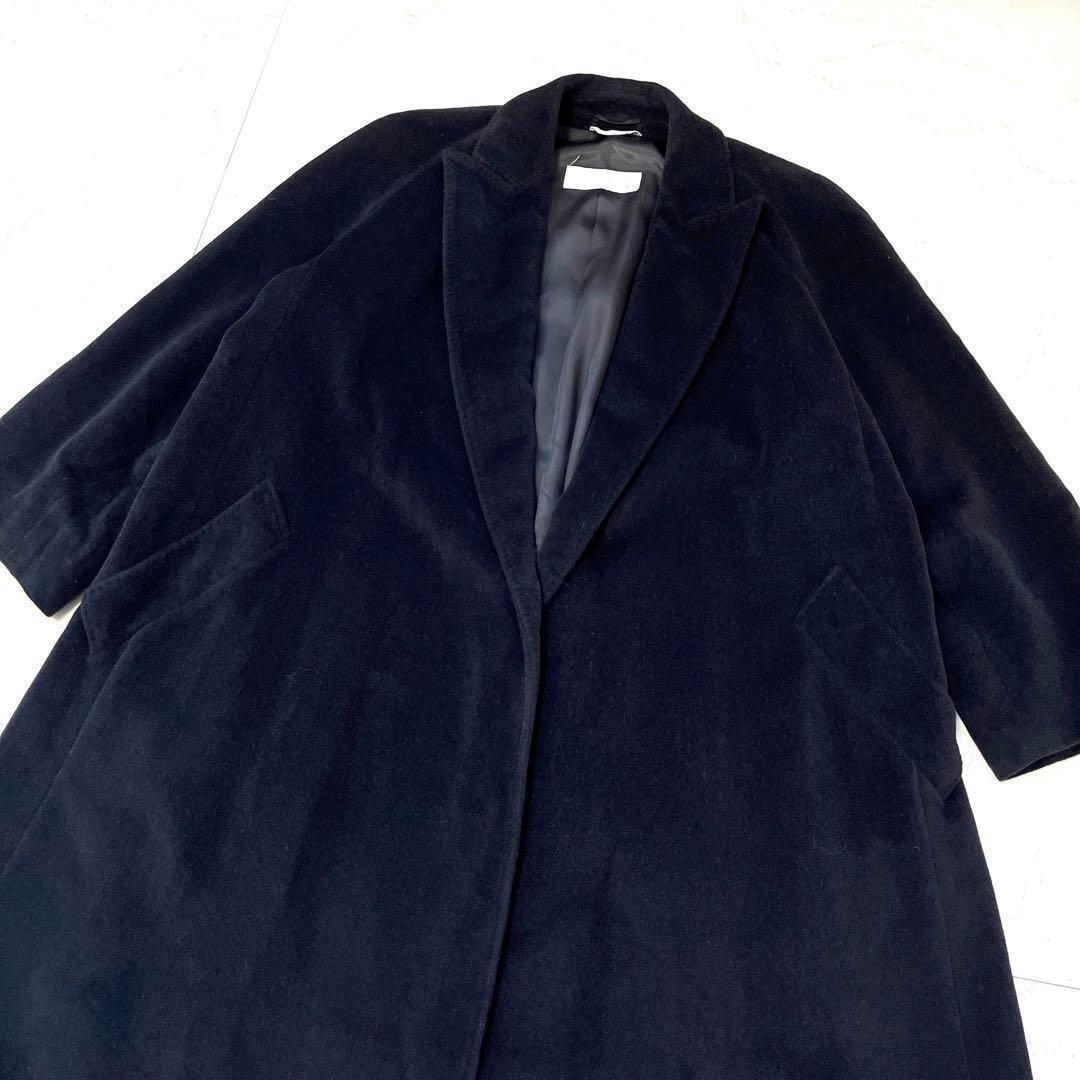 マックスマーラ Max mara 42 XLサイズ 大きいサイズ 銀タグ イタリア製 アンゴラ50% ウール ロングコート 黒ブラック(コート)｜売買されたオークション情報、yahooの商品 ...