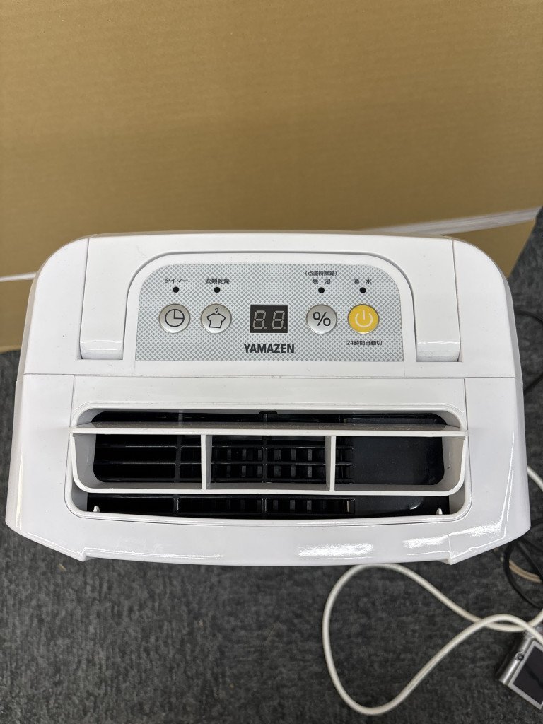 Yahoo!オークション - 158655 YAMAZEN 山善 衣類乾燥 除湿機 YDC-C60(W...