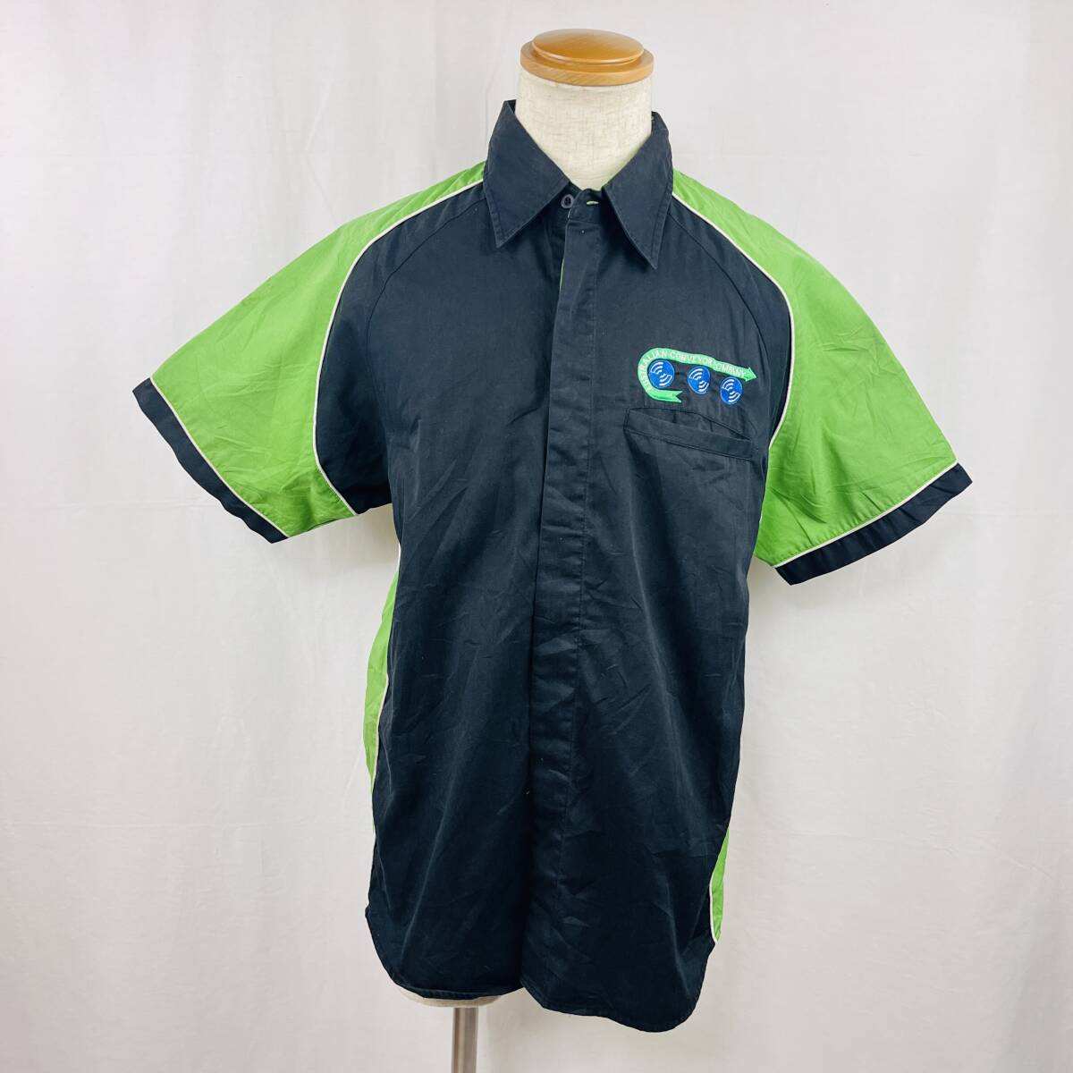 Yahoo!オークション - 【2853】BIZ COLLECTION 半袖シャツ M 黒 ブラッ...