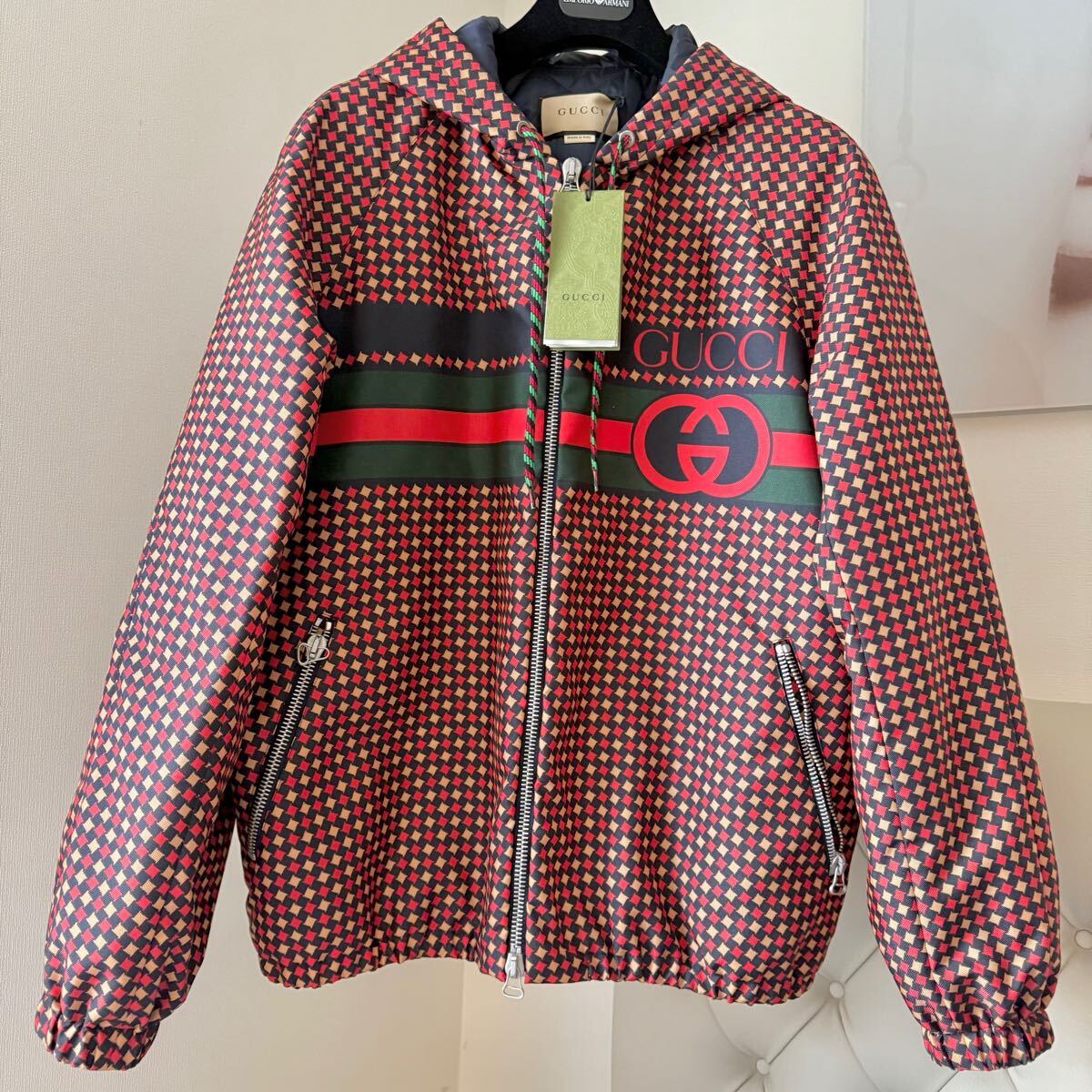 Yahoo!オークション - 23ss GUCCI シェリーライン 中綿ブルゾン 48