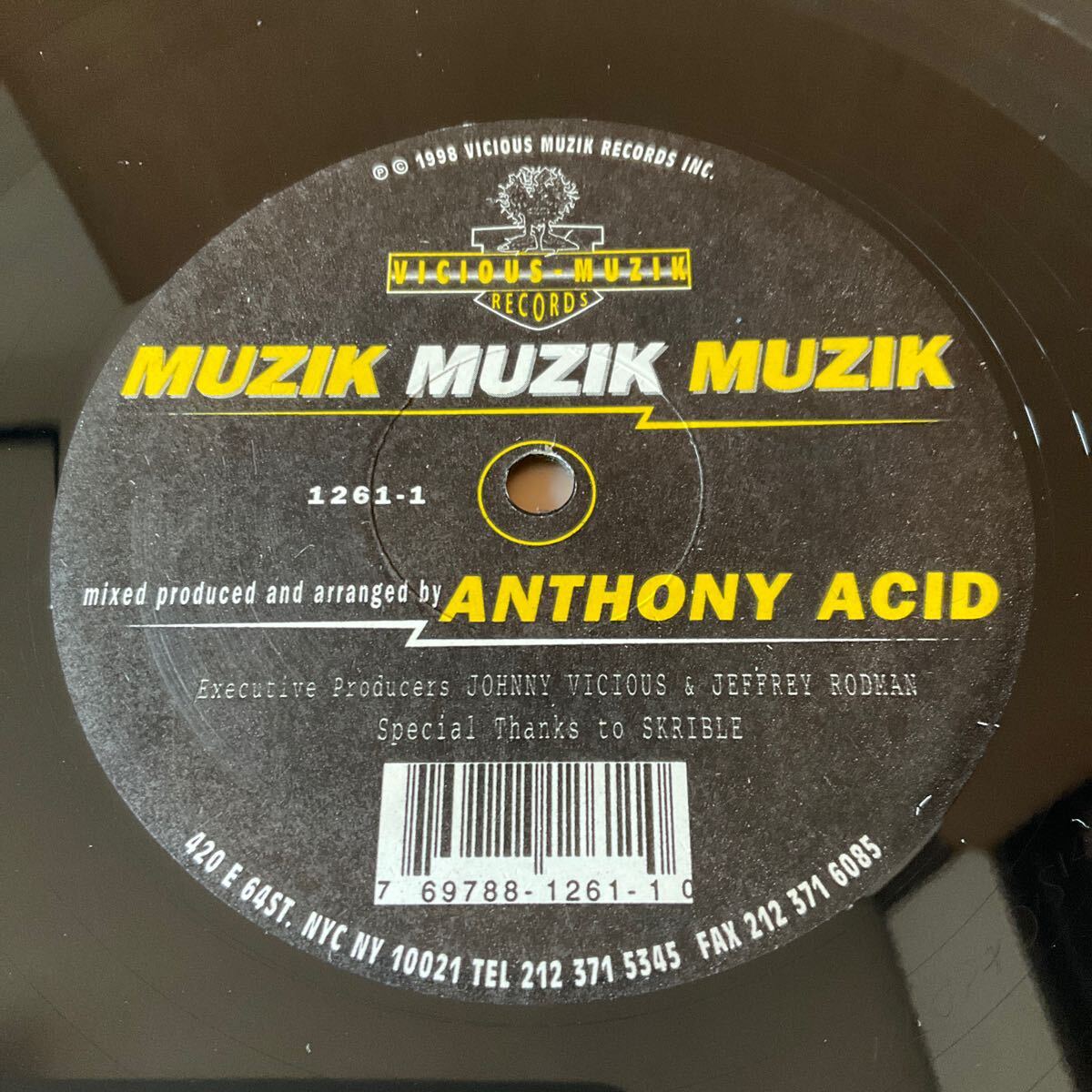 Yahoo!オークション - 12インチ ANTHONY ACID - MUZIK MUZIK MUZIK