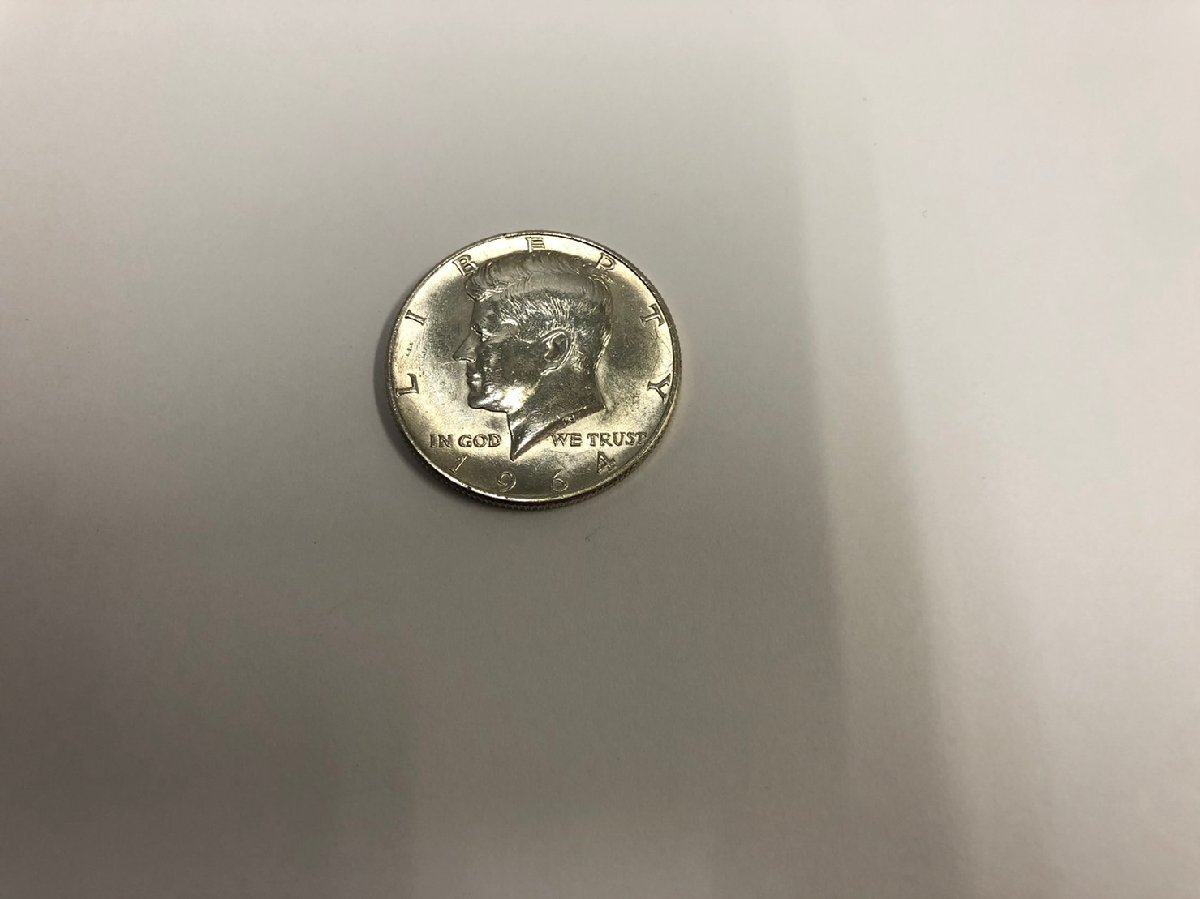 Yahoo!オークション - 【銀貨】アメリカ 1964年 SV900 50セント 約12.4...