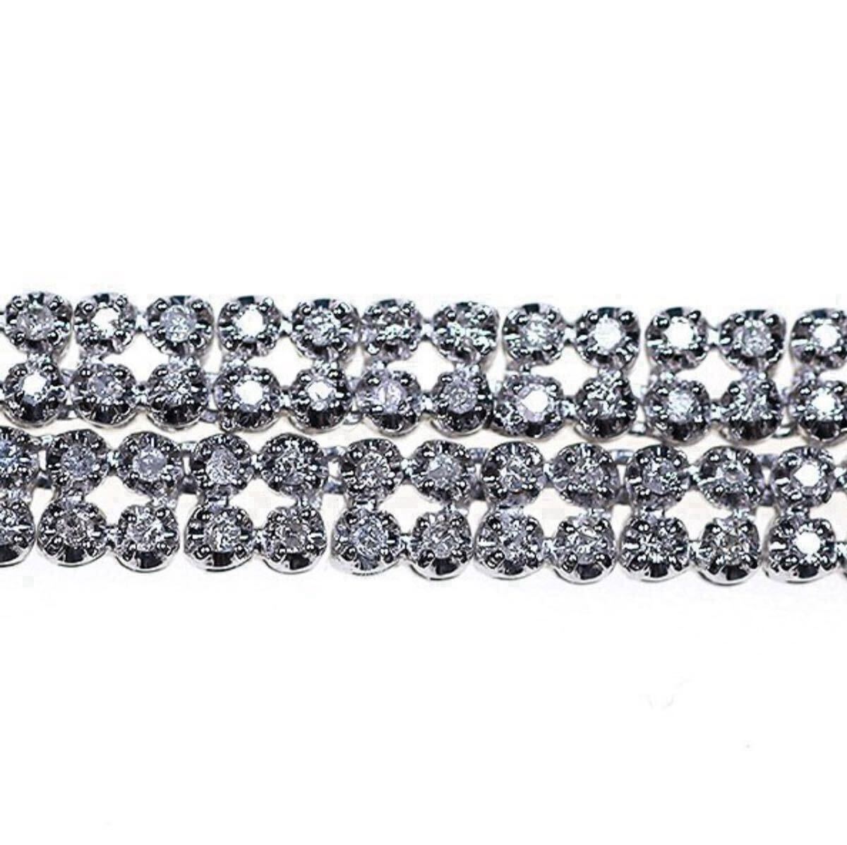 Yahoo!オークション - K18WG ダイヤモンド3.00ct ネックレス