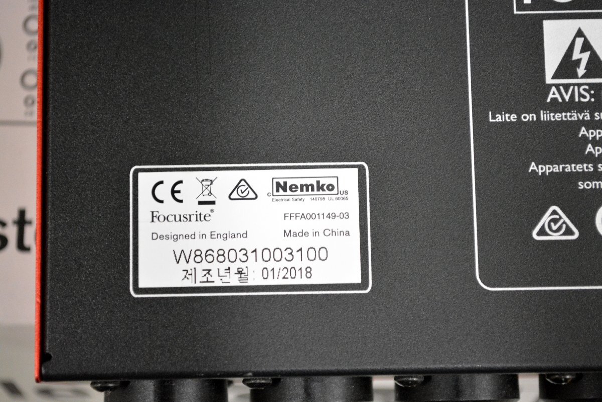 Yahoo!オークション - G230 FOCUSRITE フォーカスライト Scarlett Octo...