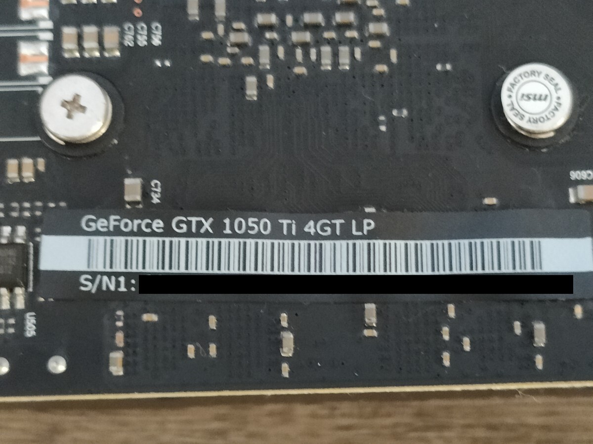Yahoo!オークション - NVIDIA MSI GeForce GTX1050Ti 4GB LP 【グラフ...