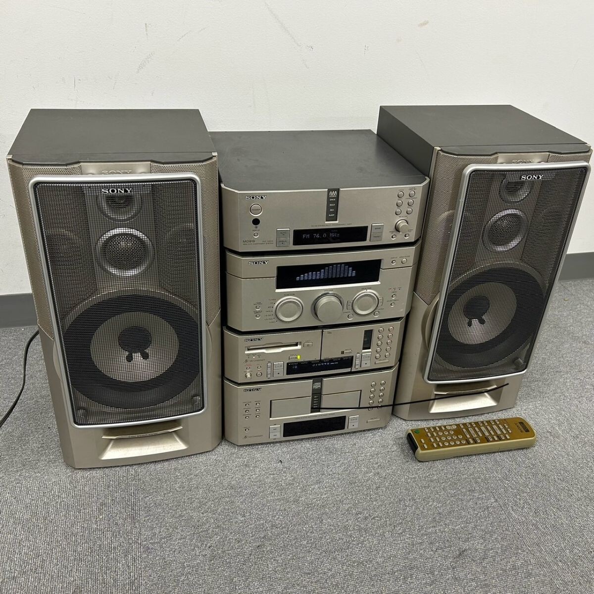 Yahoo!オークション - E001-CH4-297 SONY ソニー システムコンポ MD919...