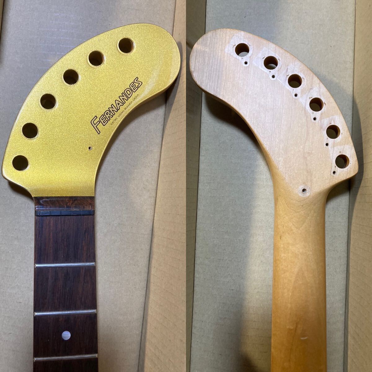 Yahoo!オークション - fernandes ZO-3 ネック マッチングヘッド ゴール...