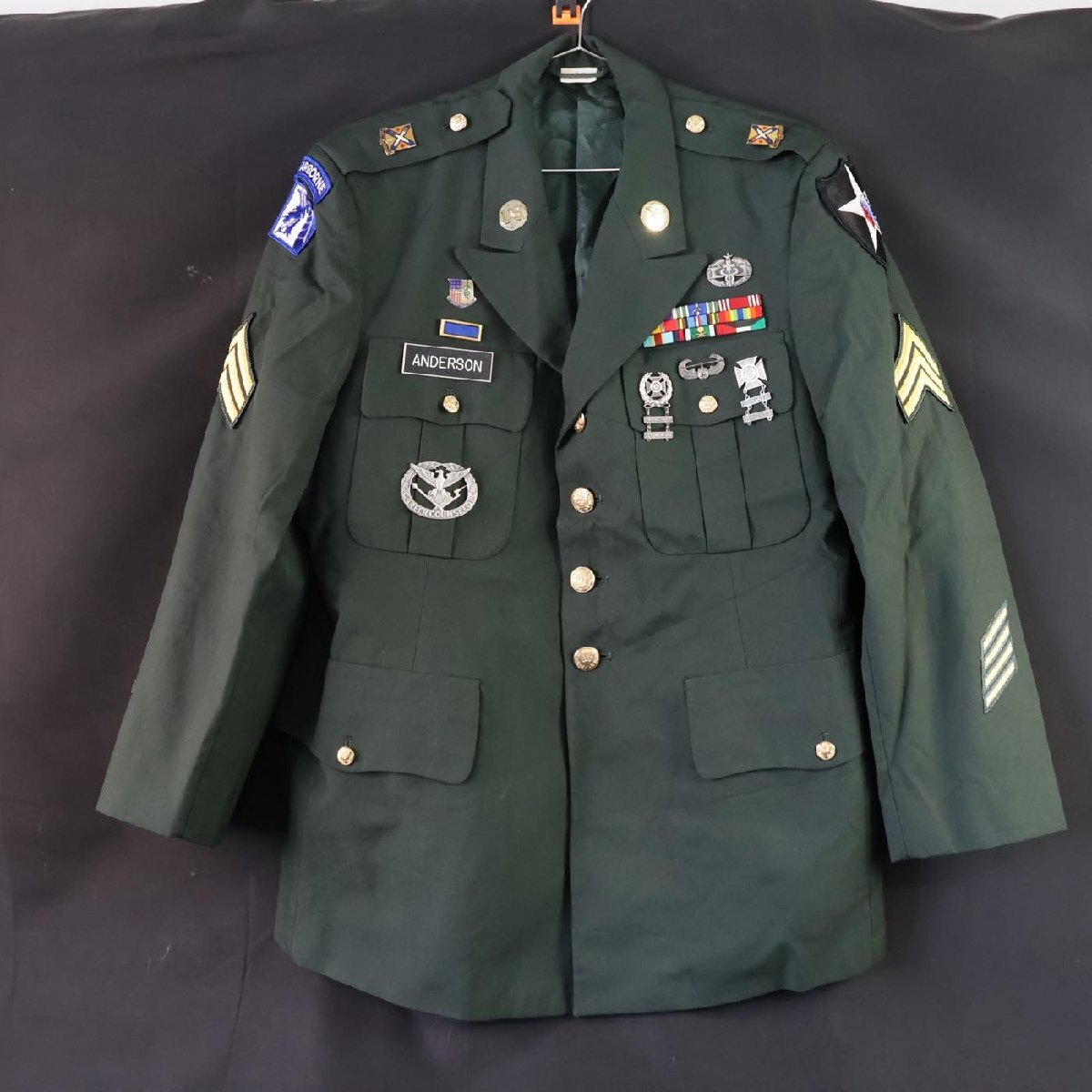 Yahoo!オークション - 米軍放出品 アメリカ軍 制服 サービスドレス 徽...