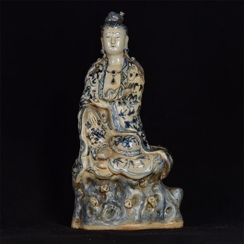 旧蔵 中国大清康熙年制青花座観音彫刻46 × 24 × 13センチ04B(清)｜売買されたオークション情報、yahooの商品情報をアーカイブ公開 - オークファン（aucfan.com）