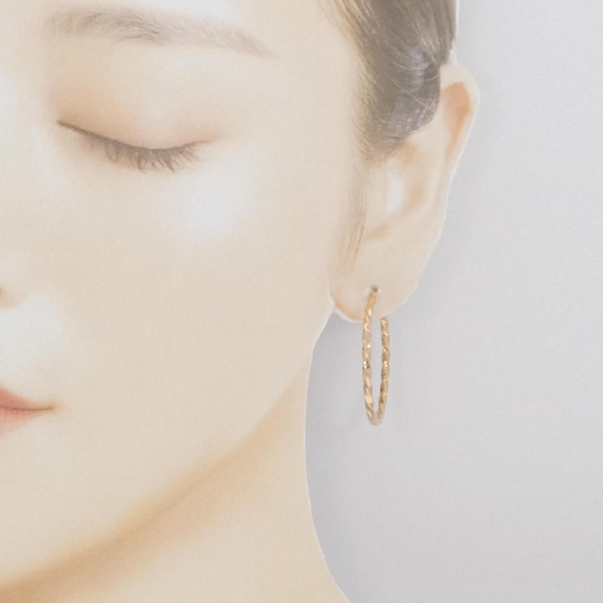 Yahoo!オークション - 750PG フープ ピアス