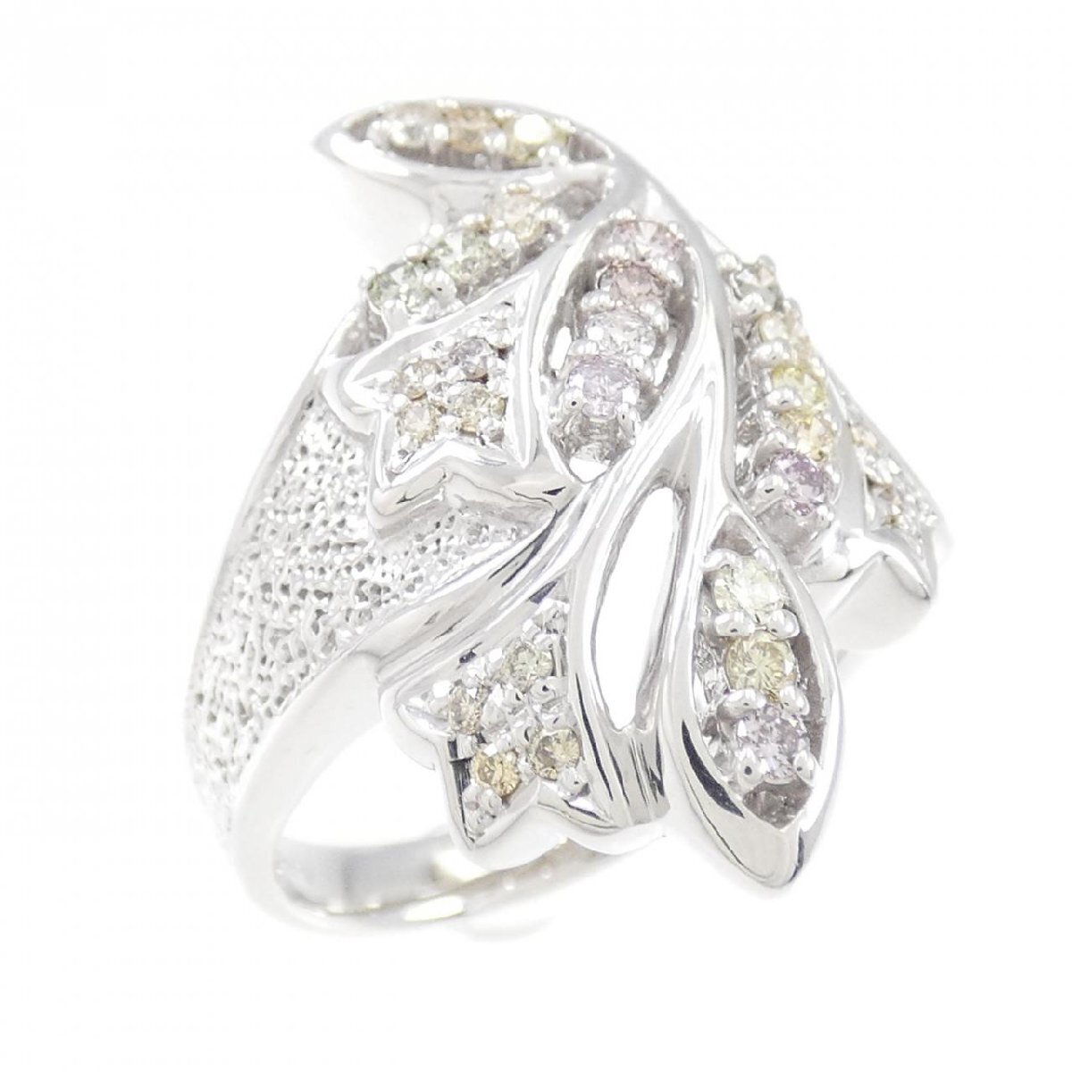 Yahoo!オークション - K18WG ダイヤモンド リング 0.43CT