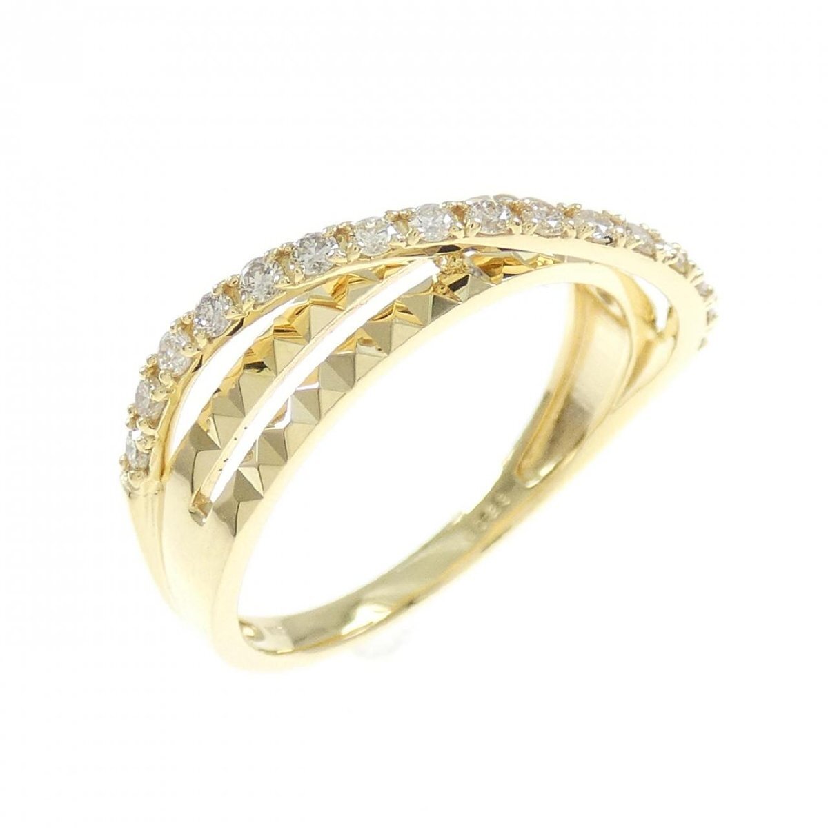 Yahoo!オークション - 【新品】K18YG ダイヤモンド リング 0.23CT