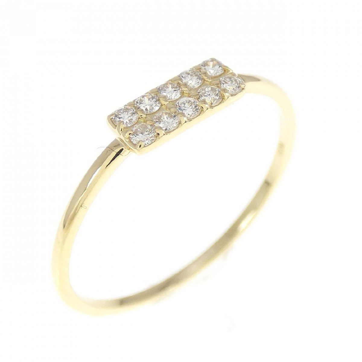 Yahoo!オークション - 【リメイク】K18YG ダイヤモンド リング 0.1CT