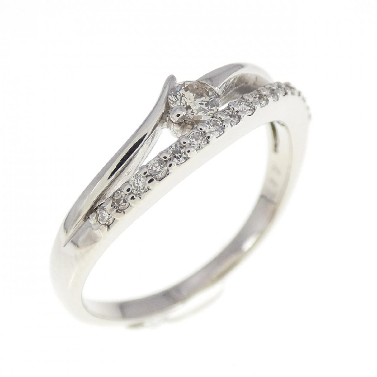 Yahoo!オークション - PT ダイヤモンド リング 0.17CT