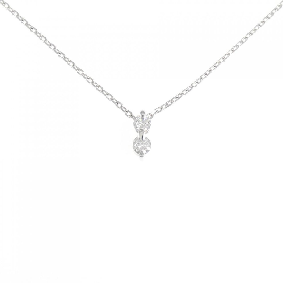 Yahoo!オークション - PT/K18WG ダイヤモンド ネックレス 0.21CT