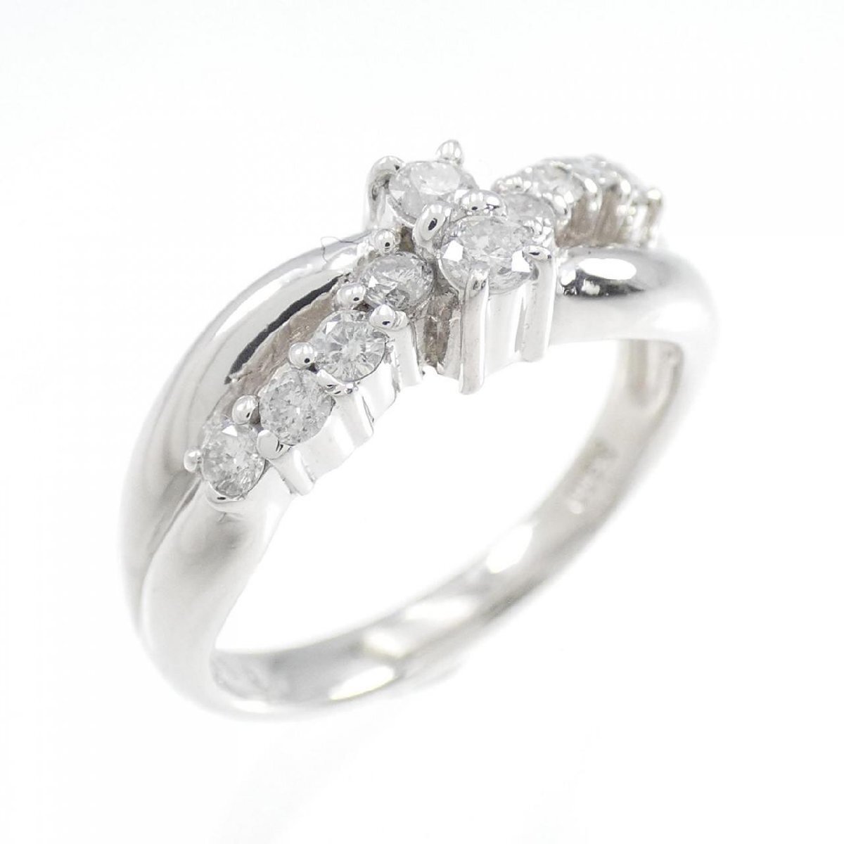 Yahoo!オークション - PT ダイヤモンド リング 0.32CT