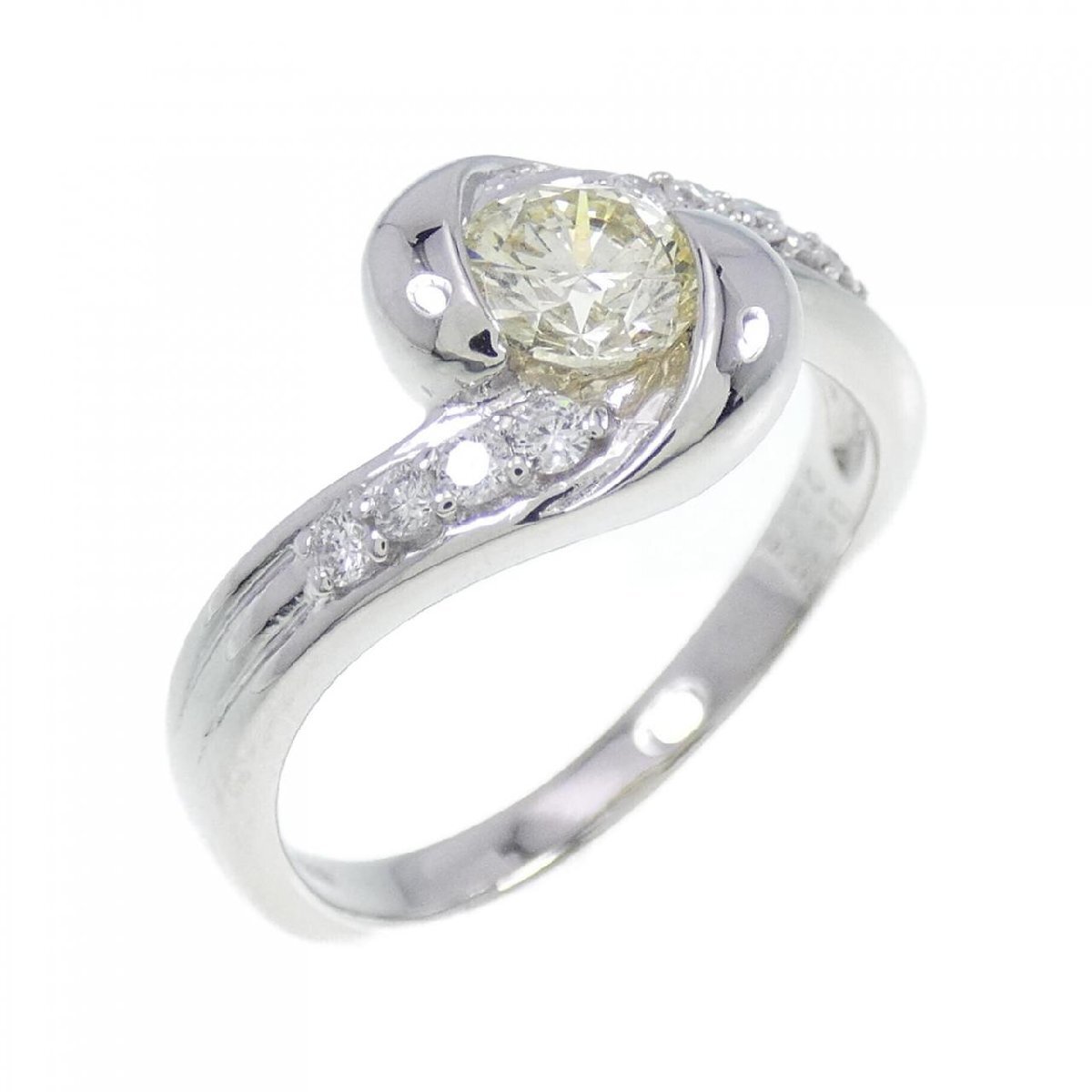 Yahoo!オークション - PT ダイヤモンド リング 0.55CT