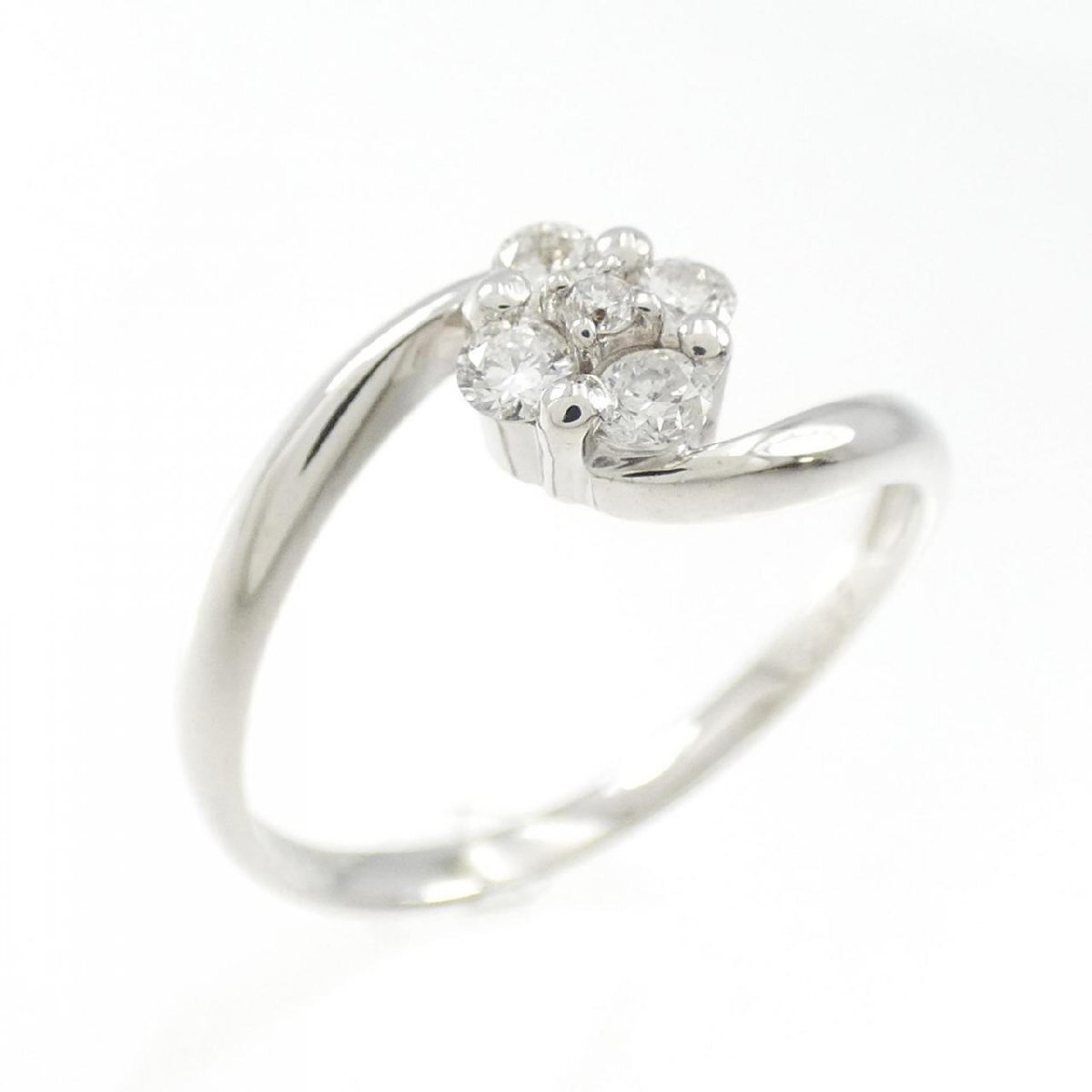 Yahoo!オークション - K18WG ダイヤモンド リング 0.17CT