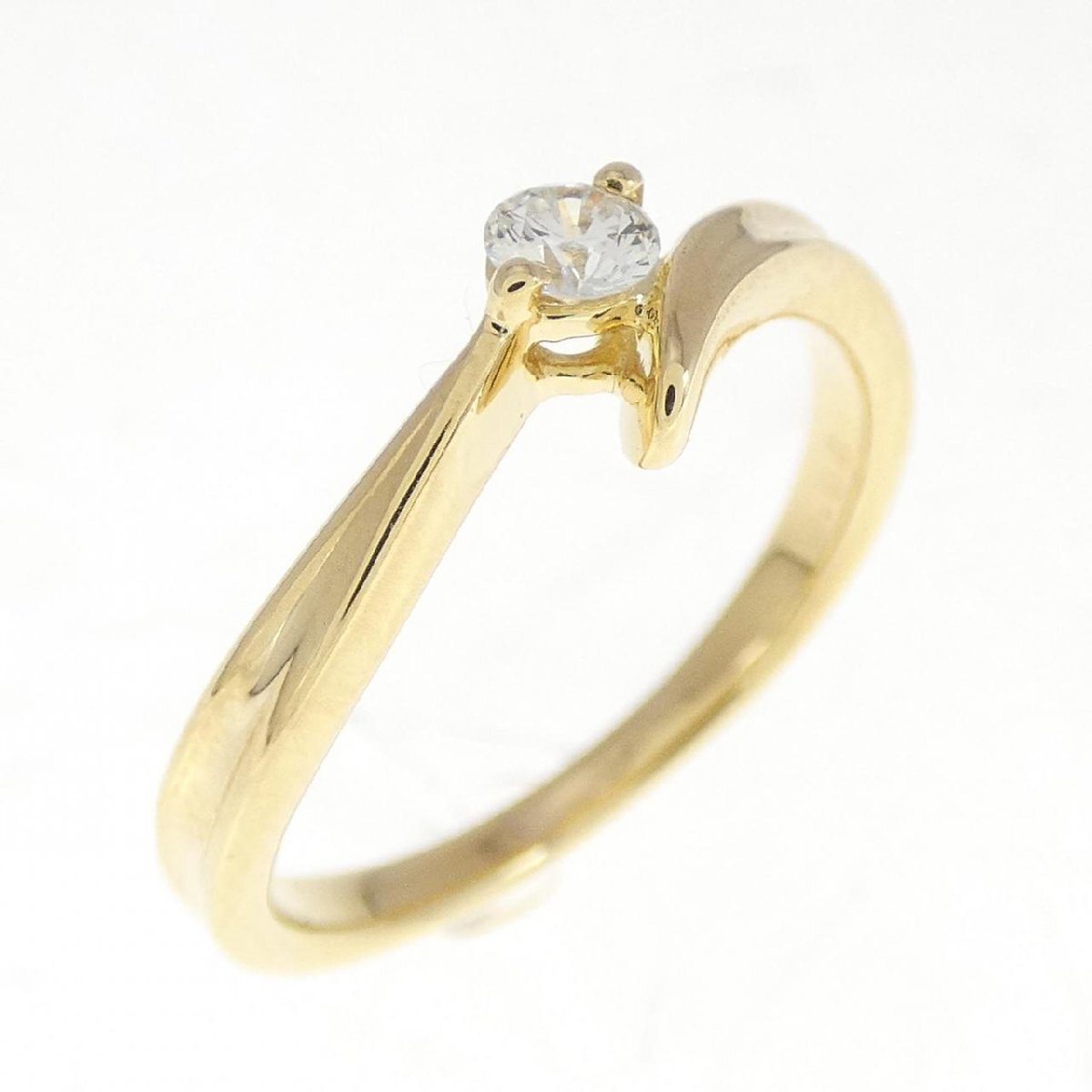 Yahoo!オークション - K18YG ダイヤモンド リング 0.08CT