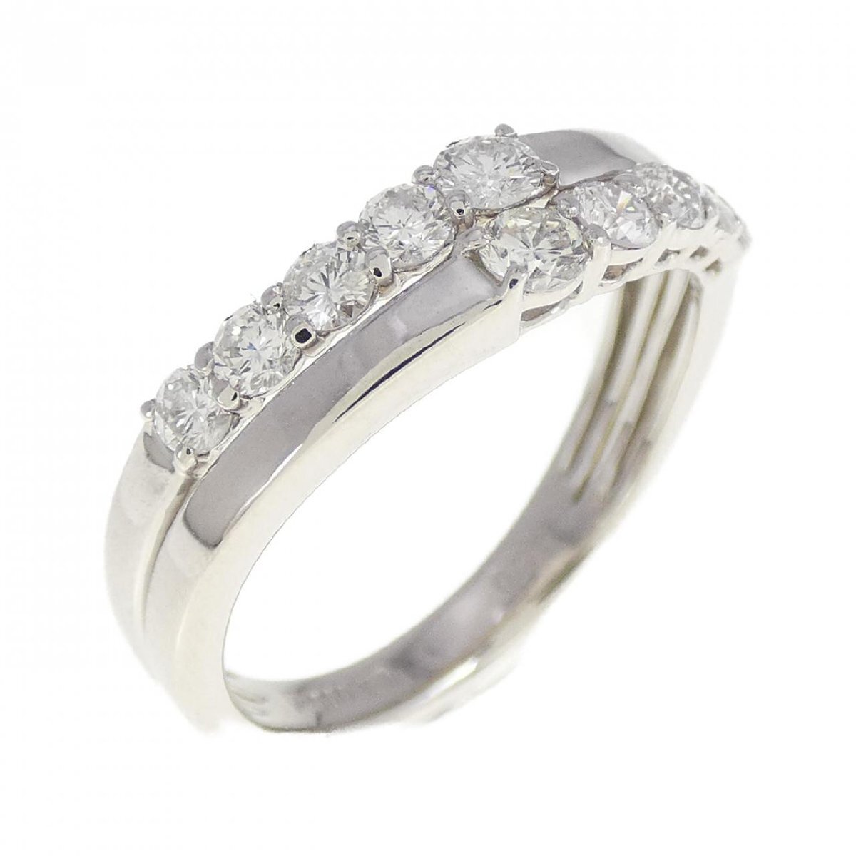 Yahoo!オークション - PT ダイヤモンド リング 0.53CT