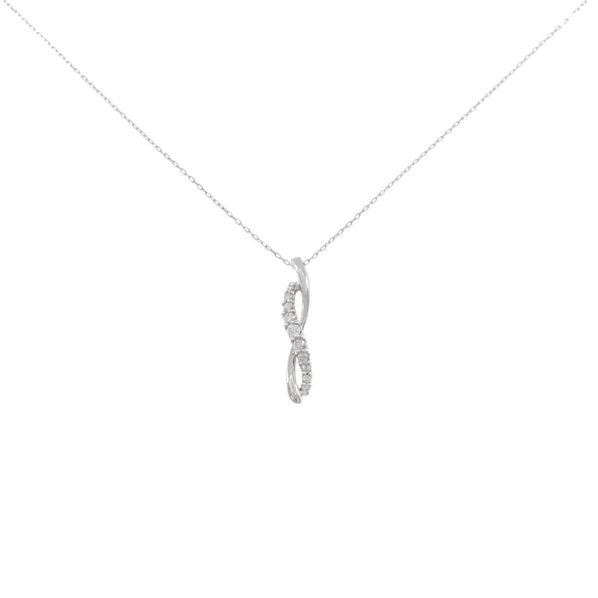 Yahoo!オークション - PT ダイヤモンド ネックレス 0.12CT