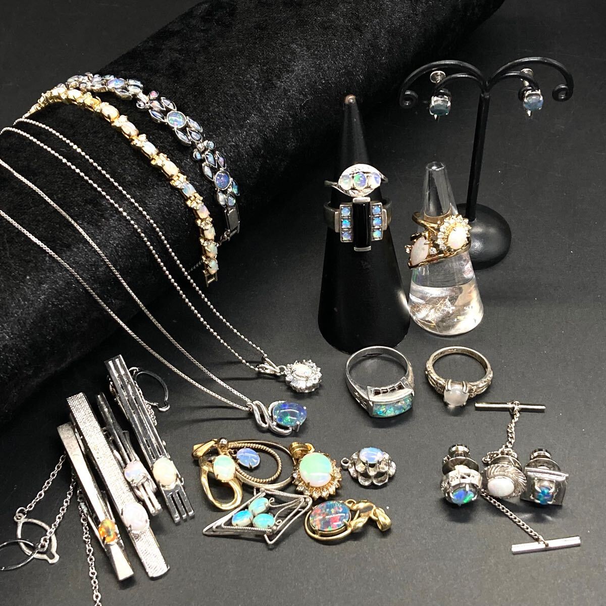 1円〜スタート 禄山 ロクザン /ブラックオパール入り オパールアクセサリーおまとめ d 約100.8g ネックレス 指輪 ファイヤー DB1(オパール)｜売買されたオークション情報 ...