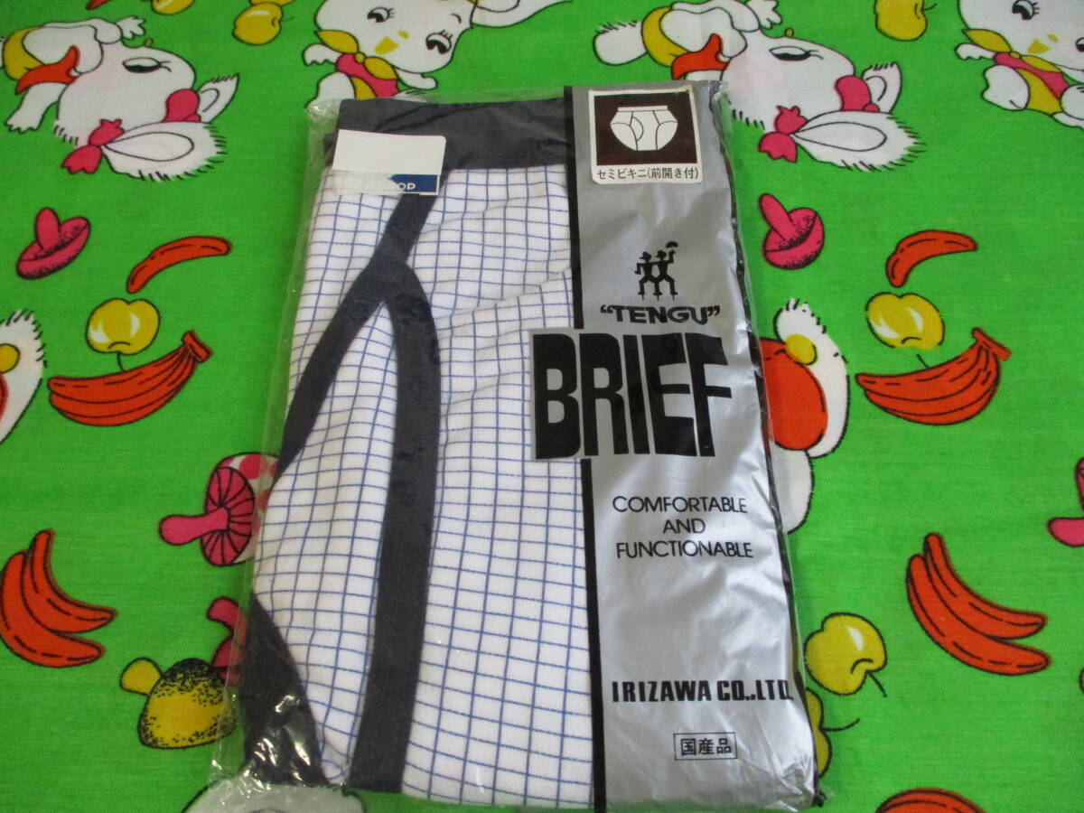 Yahoo!オークション - レトロ ブリーフ セミビキニ 7 TENGU テング 紺...