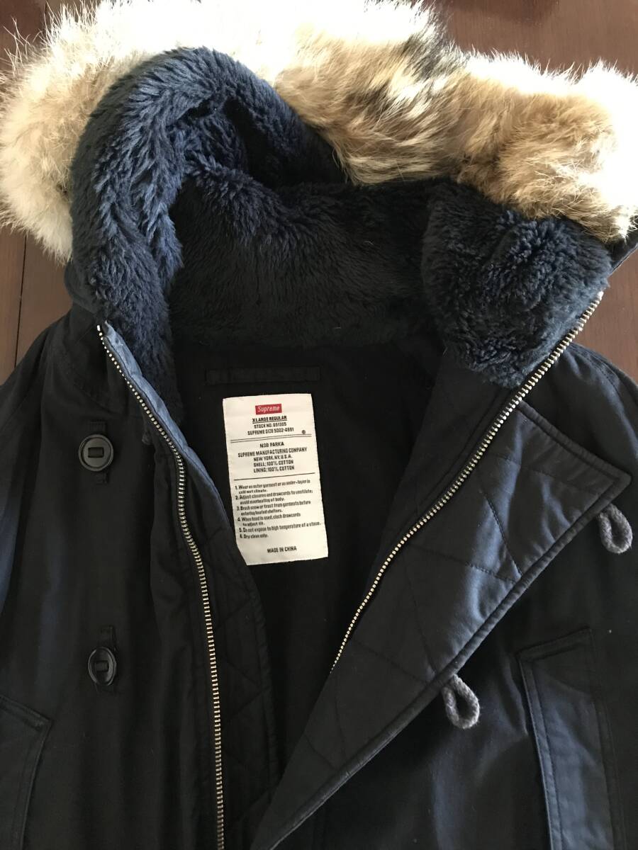 Yahoo!オークション - Supreme シュプリーム N3B PARKA ブラック ミリ...