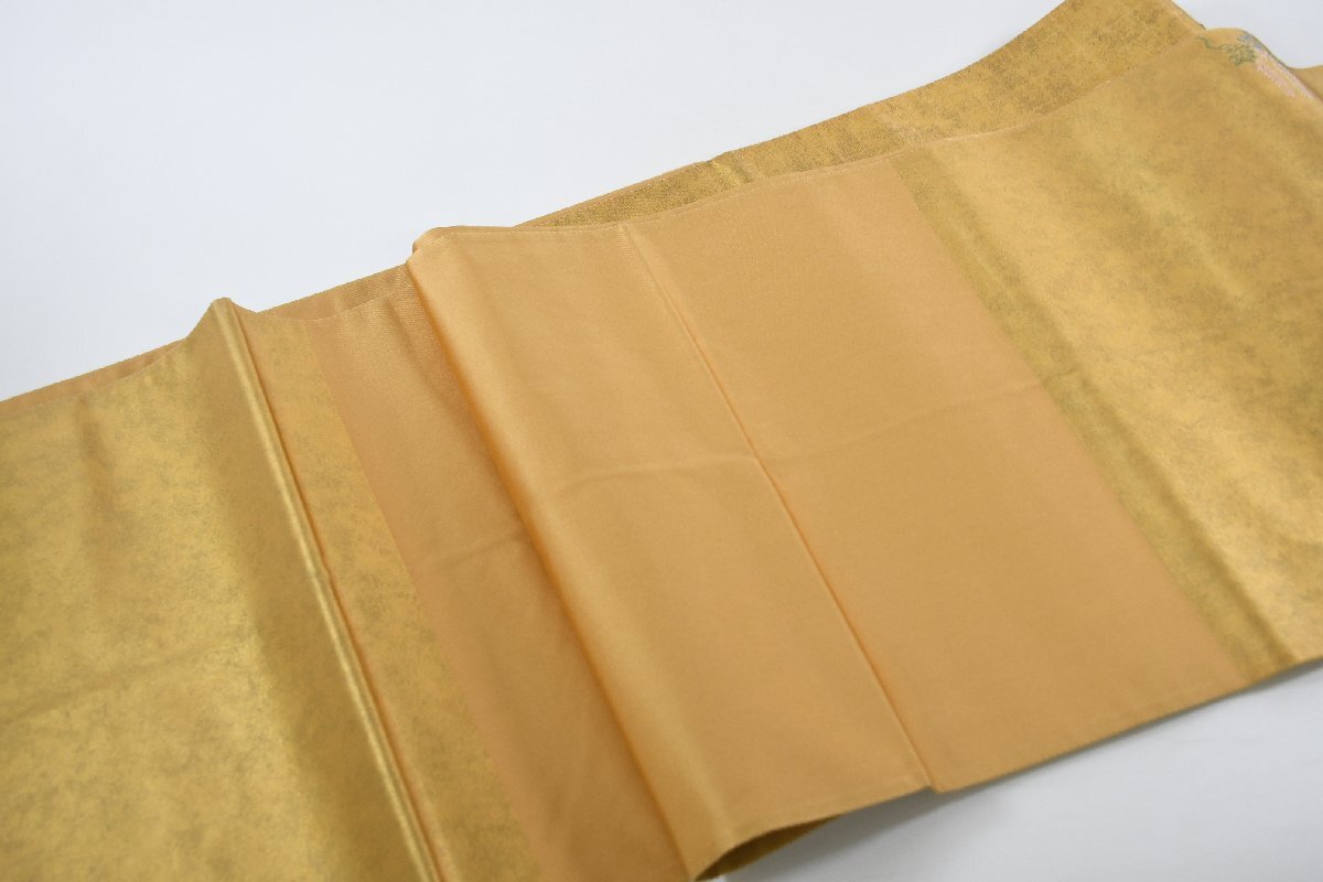 Yahoo!オークション - 袋帯 春秋池畔 都路金錦 鴛鴦 金糸 六通柄 お太...