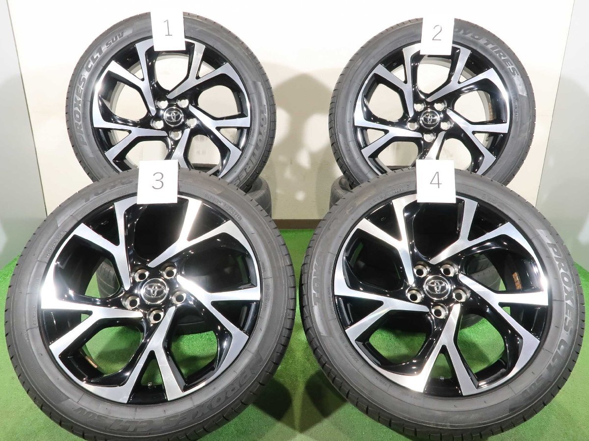 4本 トヨタ C-HR 純正 18インチ 7J +50 5H 114.3 ラジアル TOYO PROXES CL1 SUV 2021年 225/50R18 TOYOTA エスティマ 車検 純正 ...