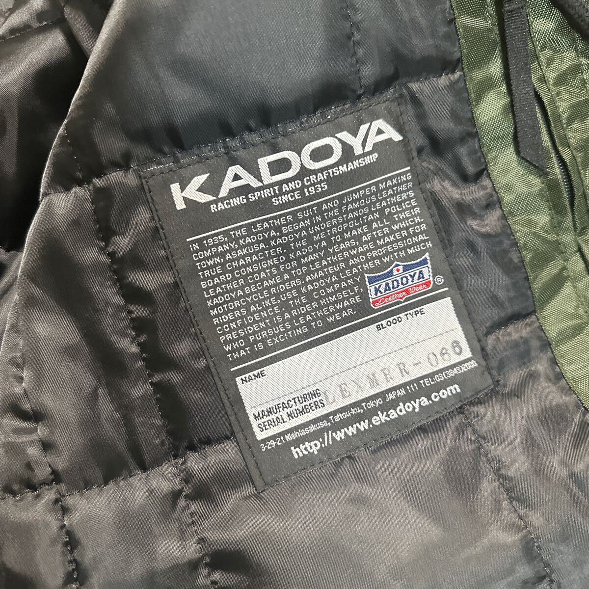 Yahoo!オークション - 冬用バイク用 KADOYA M.I.R SPEC 3L(日本サイズX...