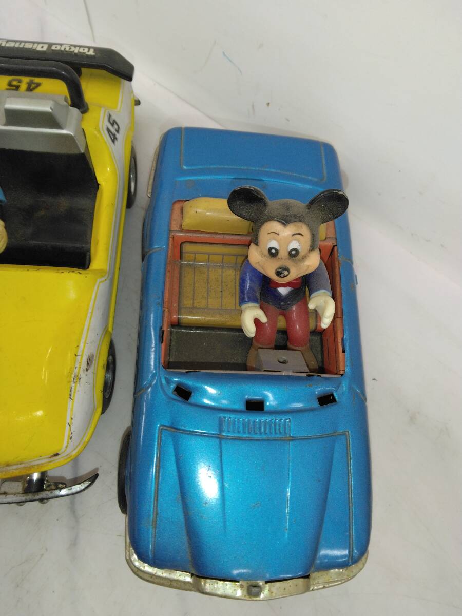 Yahoo!オークション - L18・30 ジャンク ミッキーマウスブリキのミニカ...