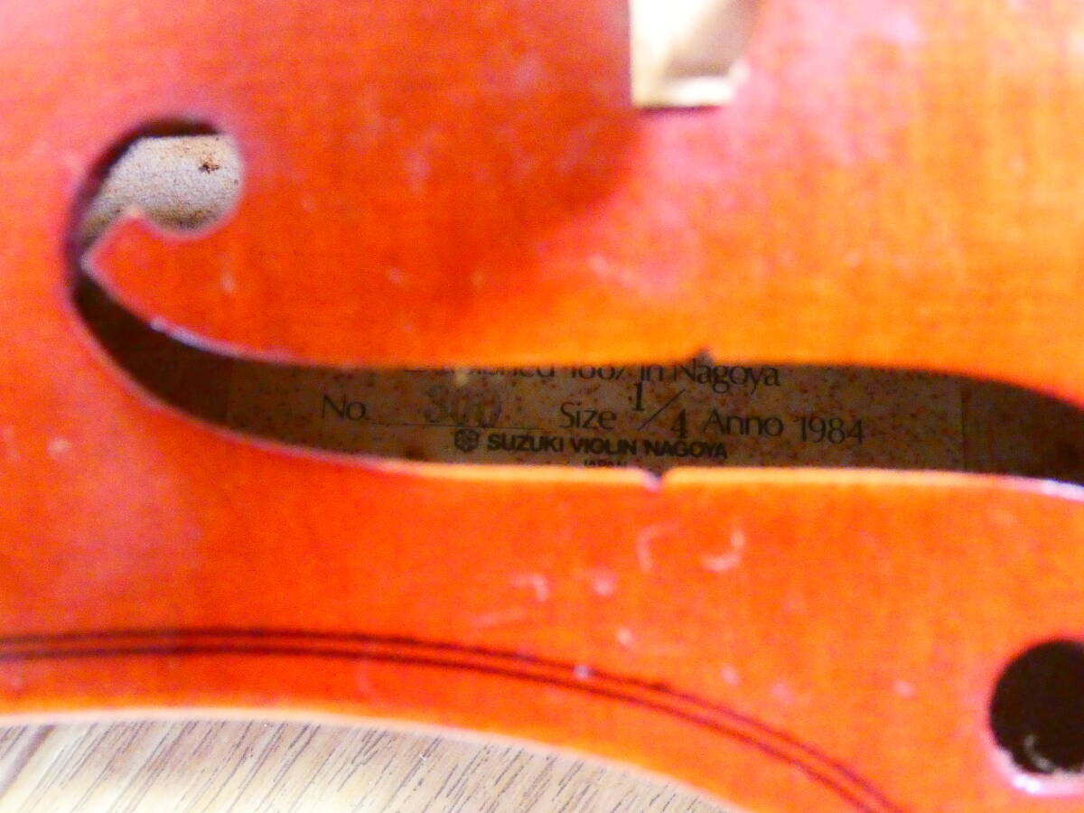 Yahoo!オークション - 【USED SUZUKI Violin バイオリン No300 Size 1/...
