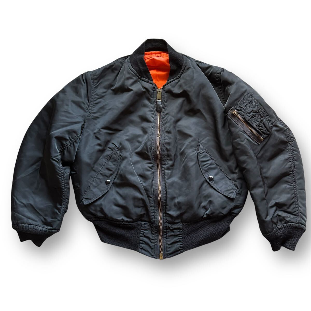 ALPHA INDUSTRIES アルファ USA製 80s 90s ビンテージ MA-1 フライトジャケット ブラック IDEALジップ M 短丈(Mサイズ)｜売買されたオークション情報 ...