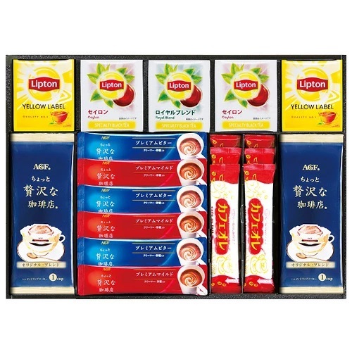 Yahoo!オークション - 定価3240円 お歳暮 高級 三越 AGF リプトン 珈琲...