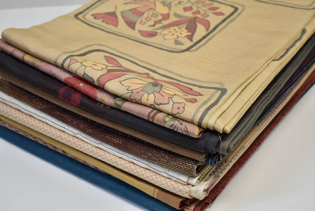 Yahoo!オークション - 【きものや】A353 すべて正絹 洒落袋帯 西陣織 ...