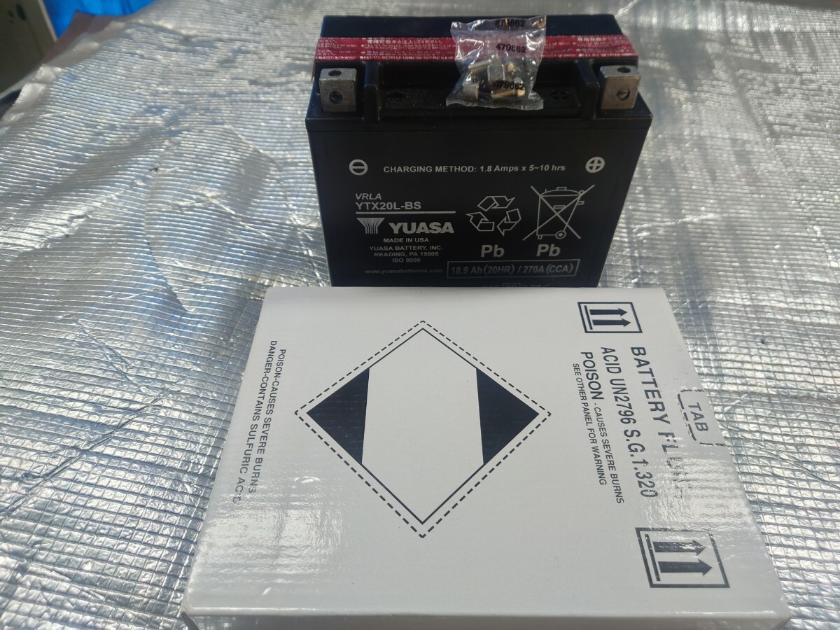 Yahoo!オークション - ユアサバッテリーYTX20L−BS新品