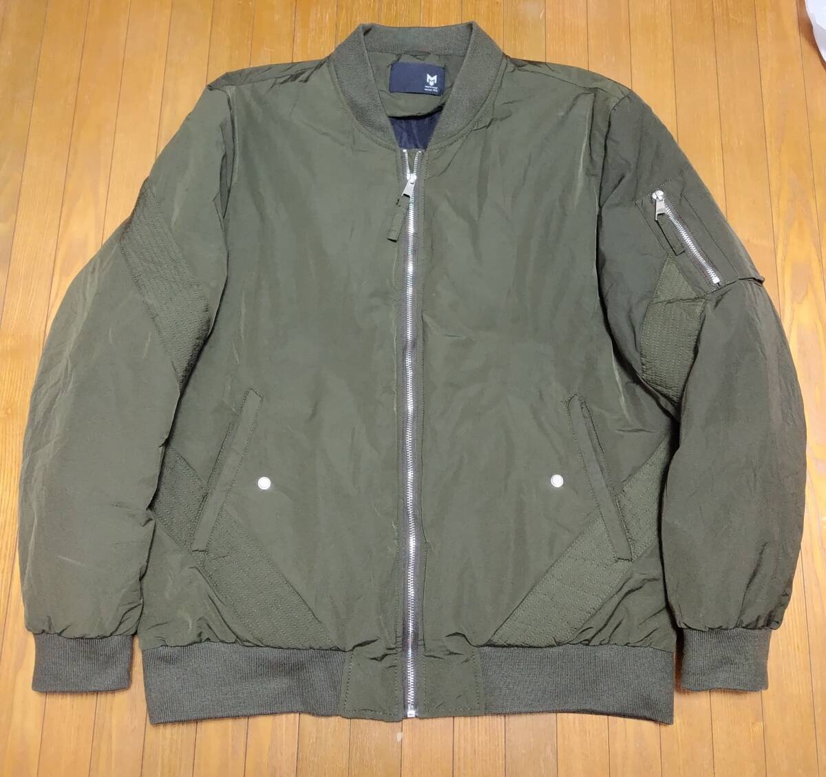 Yahoo!オークション - 防寒 MA-1 ダウンジャケット ダウンブルゾン ジ...