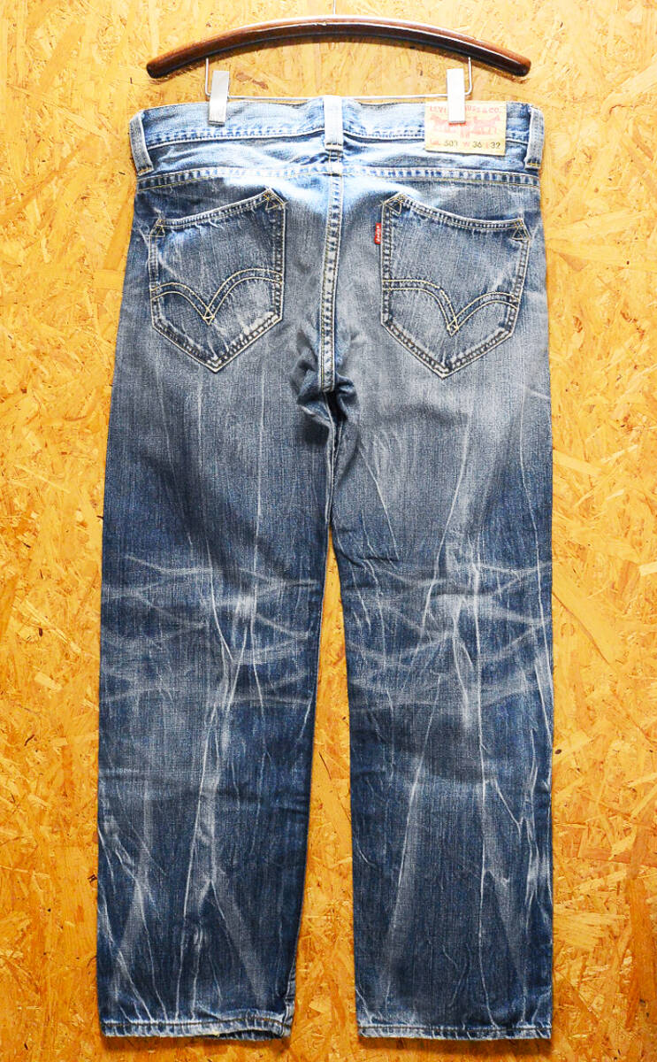 Yahoo!オークション - 注目 W36 2008年9月製ヴィンテージ リーバイス5...