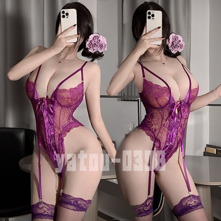 Yahoo!オークション - K047 コスプレウェア シースルーレース レディー...