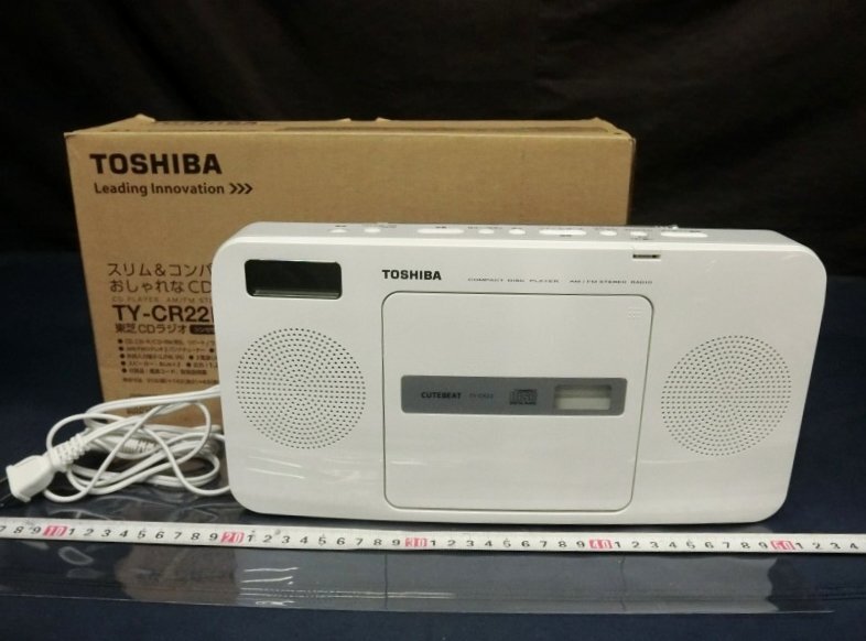 Yahoo!オークション - L4852 東芝 TOSHIBA TY-CR22 ラジオ CD ホワイト...