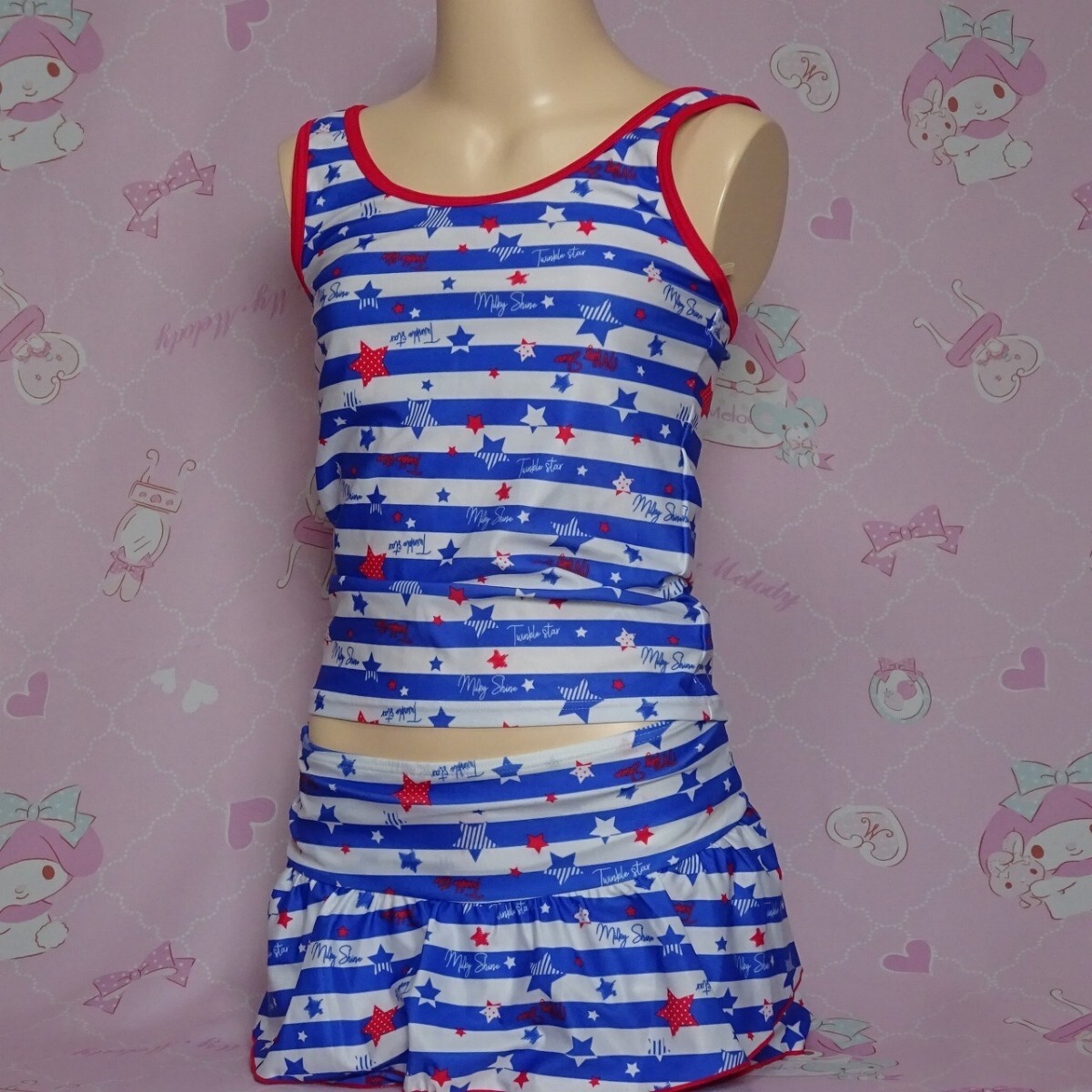 Yahoo!オークション - （2252） お下がり品 セパレート水着 160サイズ ...